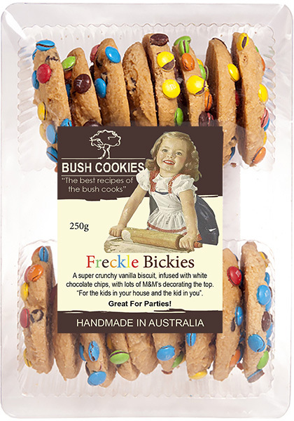 Freckle Bickies 250g by Bush Cookies